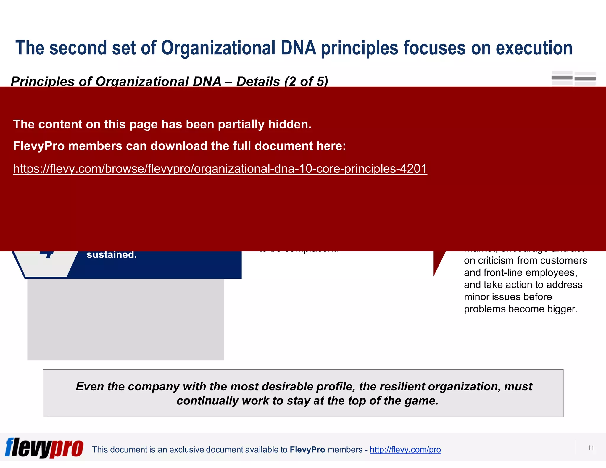 Organizational DNA: 10 Core Principles | PDF