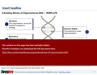 Organizational DNA: 10 Core Principles | PDF