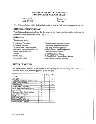 4 20 15 morris county dept of planning and public works re mcpb minutes ...