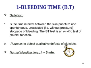 Blood coagulation mechanism and hemostasis | PPT