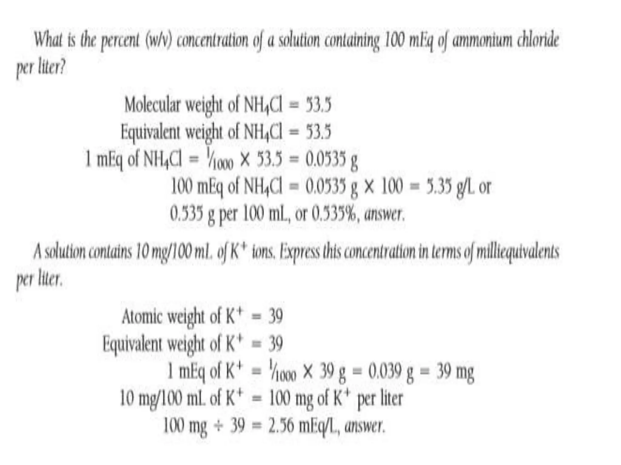 electrolyte and milliequivalent and millimole | PPTX