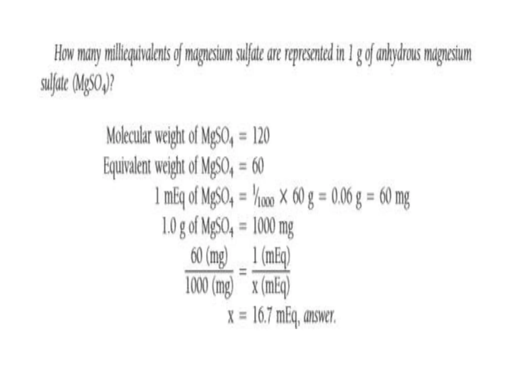 electrolyte and milliequivalent and millimole | PPTX