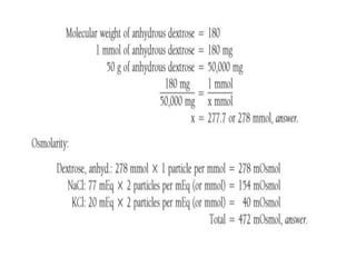 electrolyte and milliequivalent and millimole | PPTX