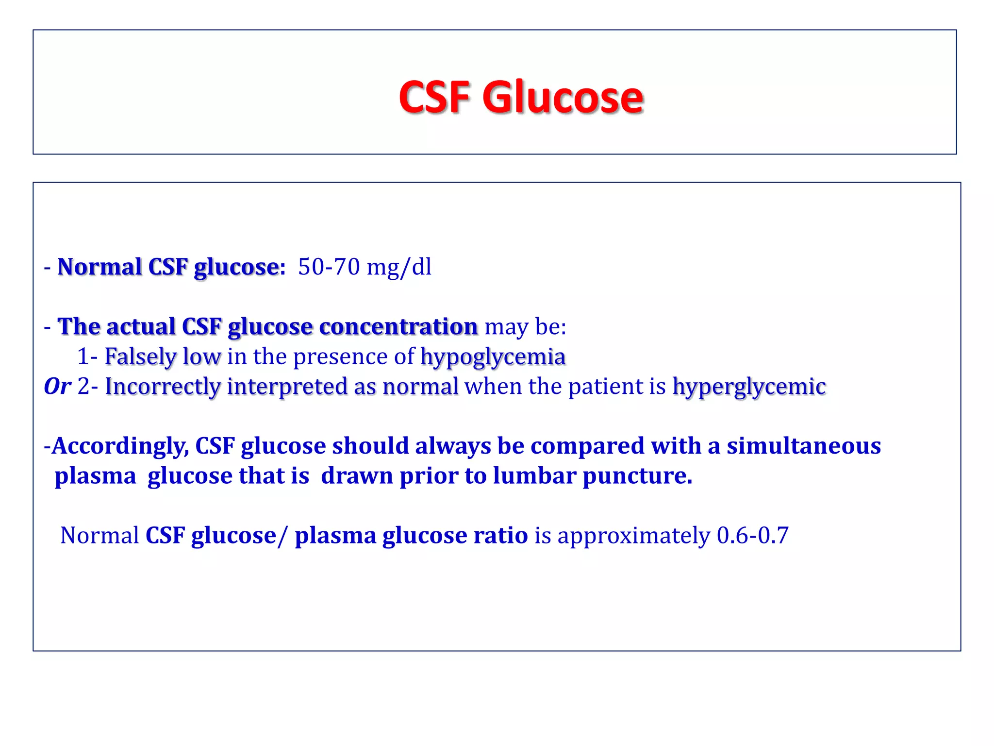 Cerebrospinal fluid analysis | PPT