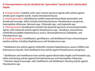 Quinolones, Folic Acid Antagonist and Urinary tract antiseptics | PPT