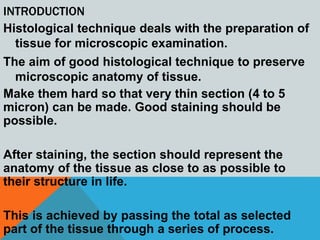 Histological Techniques | PPTX