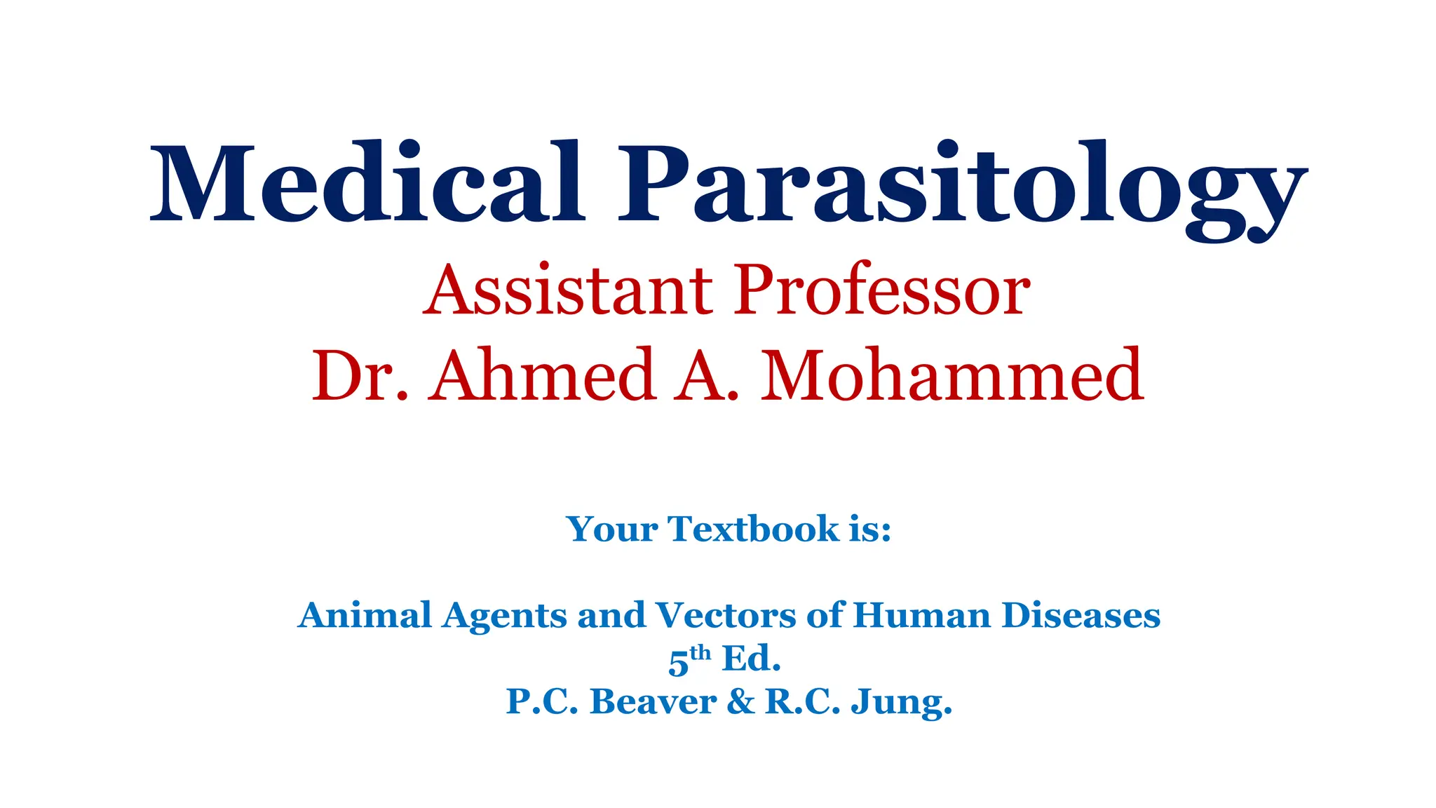 introduction of Medical parasitology .pptx