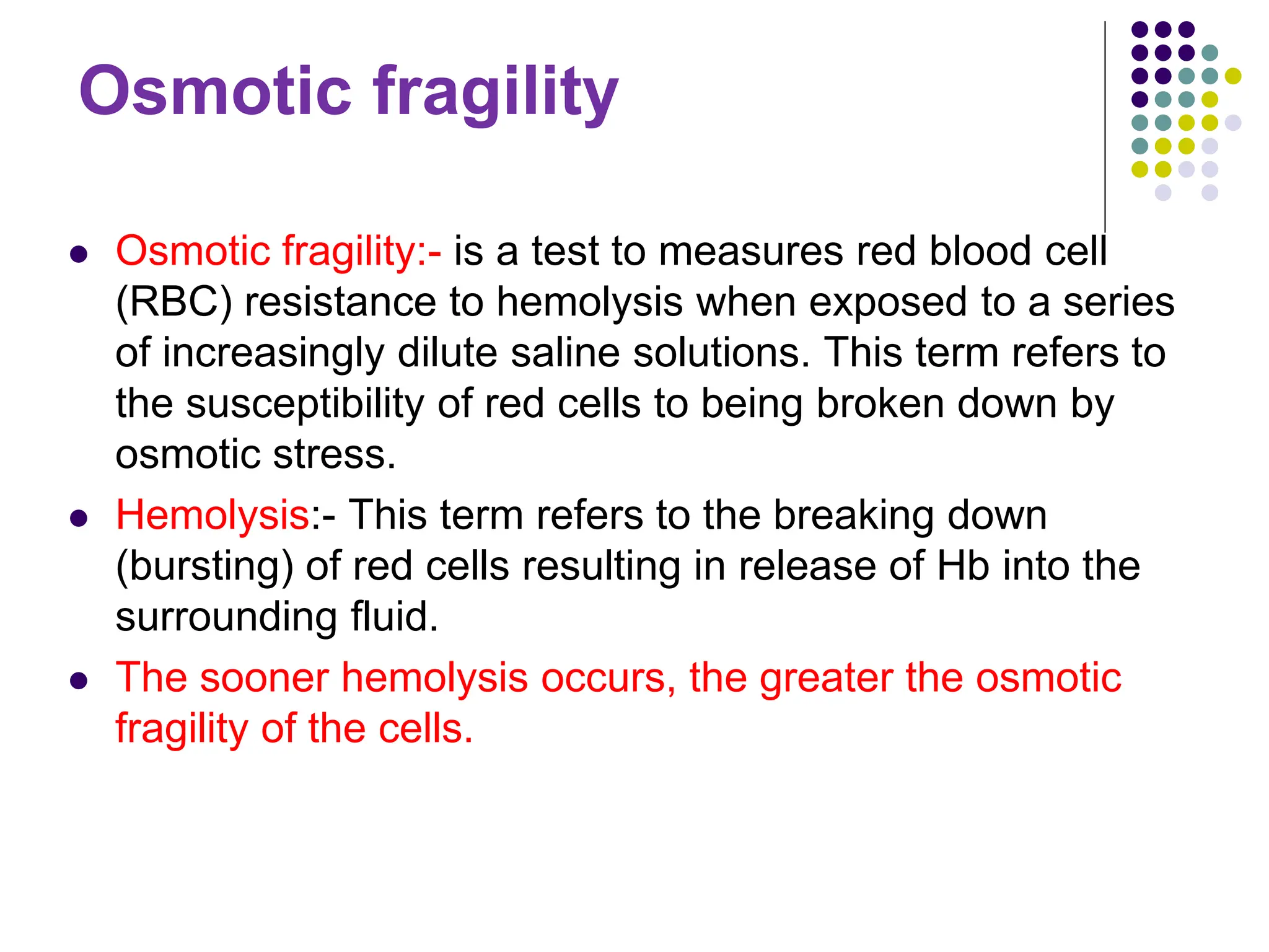 Osmotic fragility test pathology... .ppt