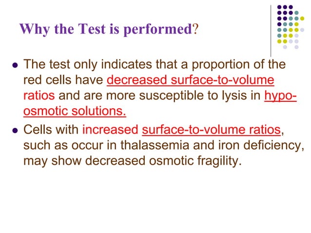 Osmotic fragility test pathology... .ppt