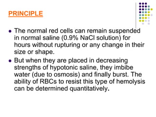 Osmotic fragility test pathology... .ppt