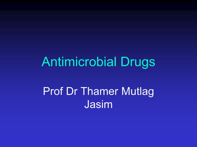 Antimicrobial Drugs | PPT