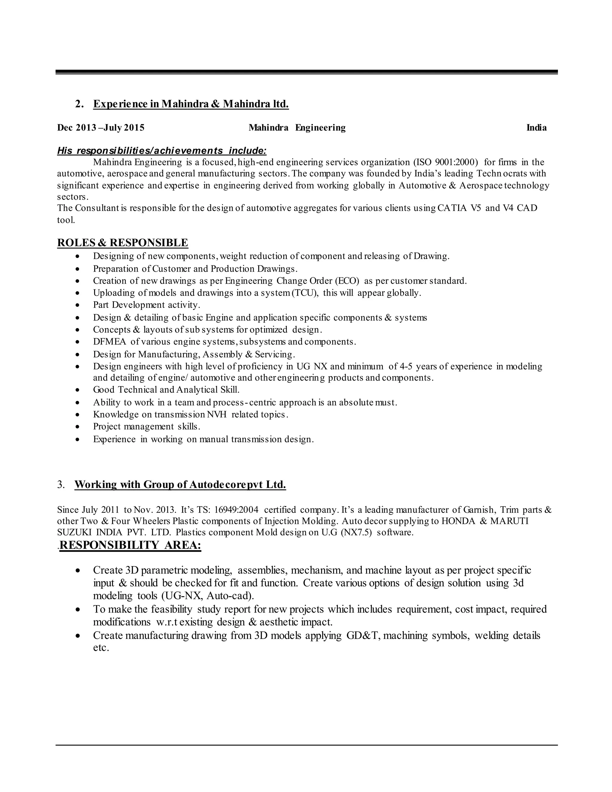Resume - Rajdeep singh MES | DOCX