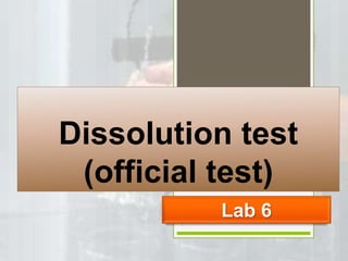 dissolution test apparatus | PPT