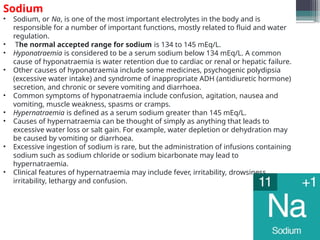 Fluid and electrolyte balance is the state of having the right amount ...