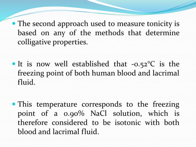 BufferpptxBuffer solutions freezing poin tonicity osmosis etc Isotonic ...