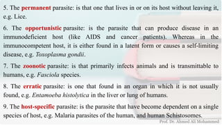 Medical parasitology notes in mediciness | PPTX