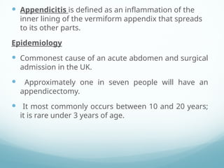 appendicitis acute n chronic . | PPTX