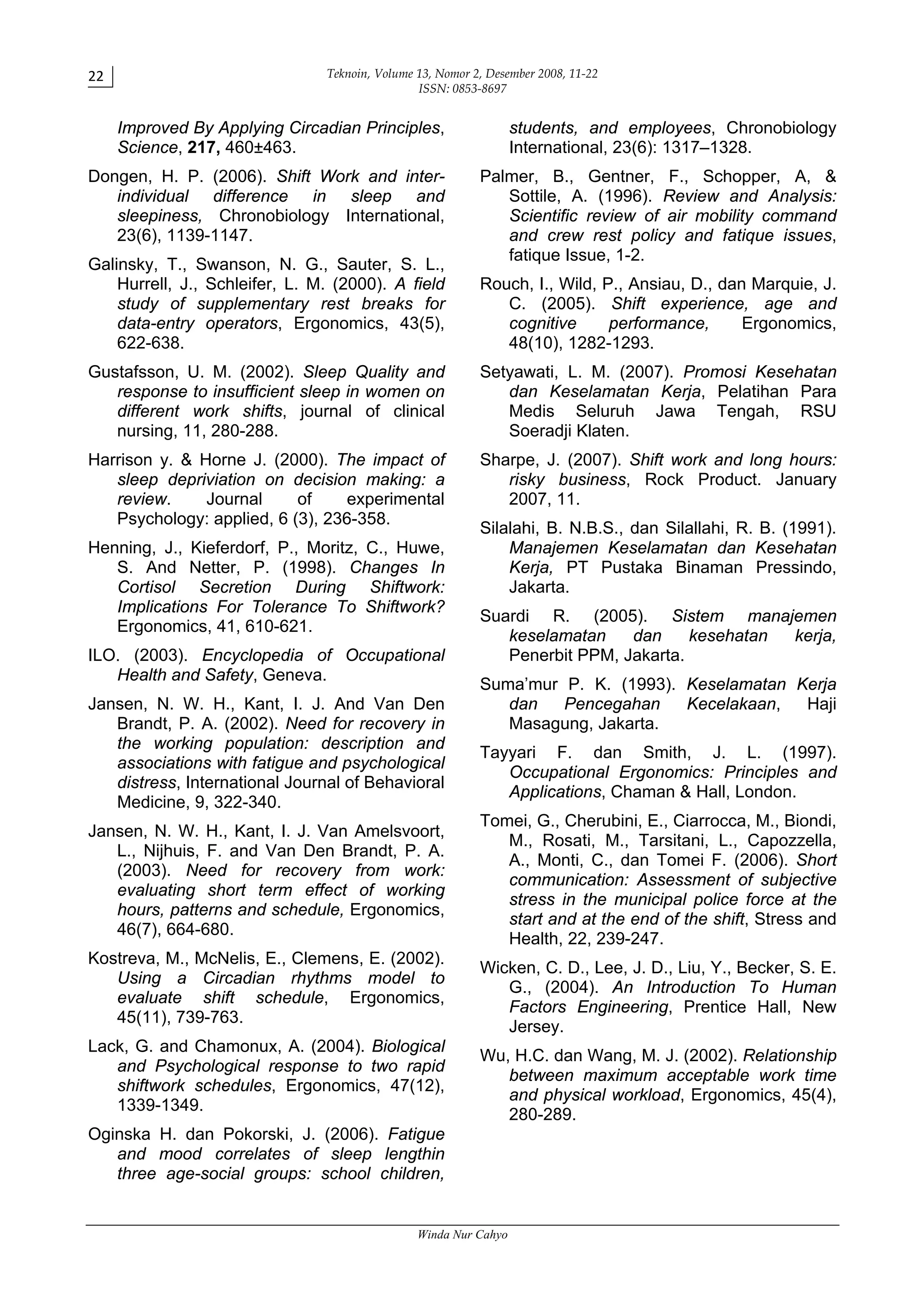 42037336 kerja-shift | PDF