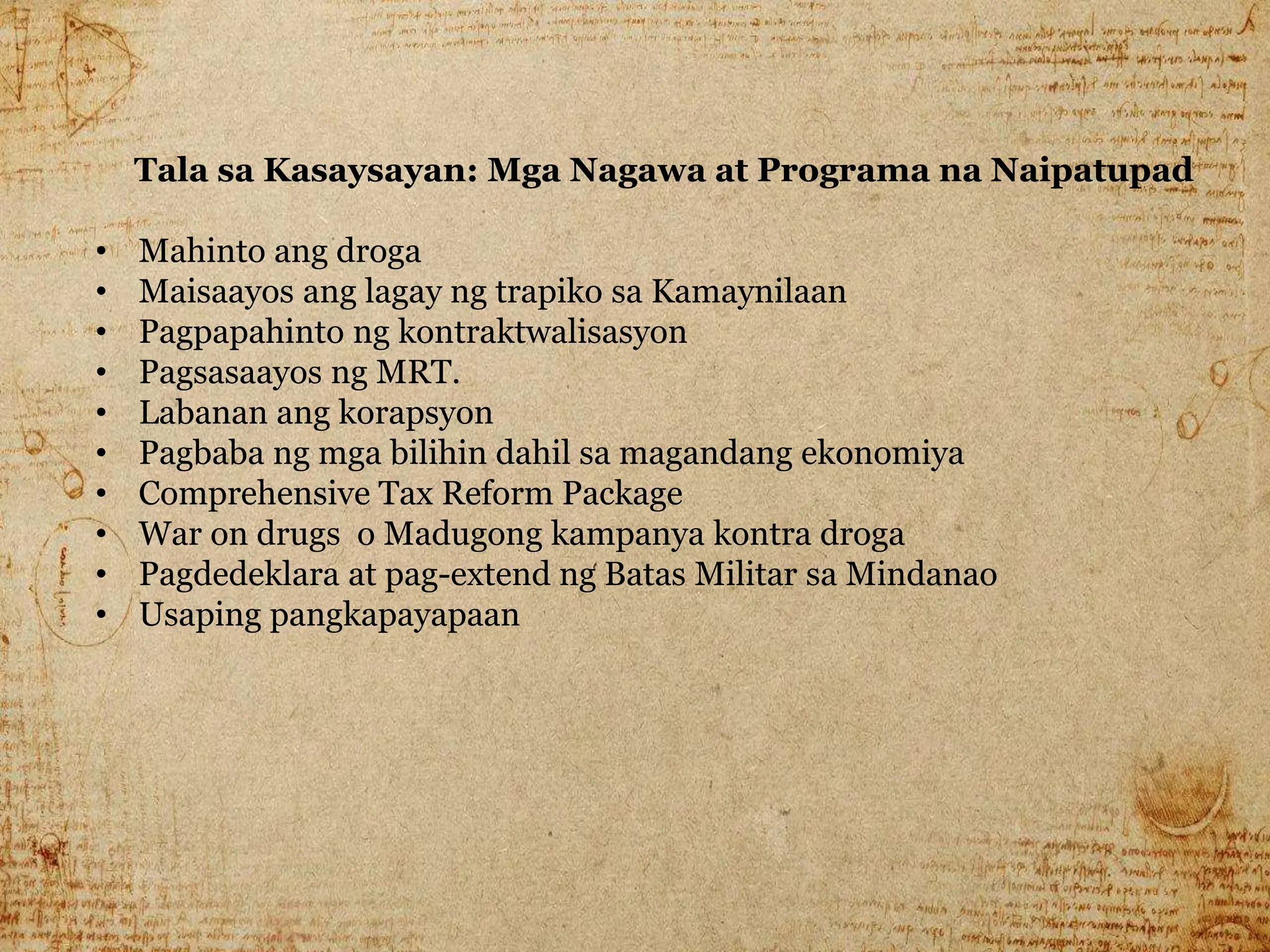 420506006-Mga-Pangulo-Ng-Pilipinas-at-Ang-Kanilang-Mga-Programa-Copy.pptx