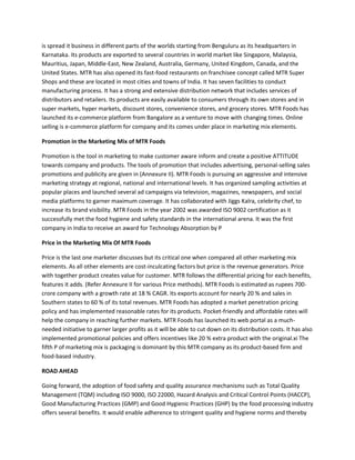 MTR-Foods-CASESTUDY | PDF