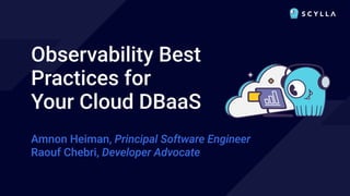 Observability Best Practices for Your Cloud DBaaS | PPT