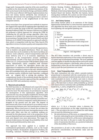 Ant Colony System with Saving Heuristic for Capacitated Vehicle Routing Problem | PDF