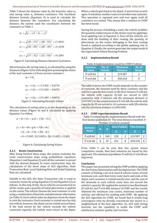 Ant Colony System with Saving Heuristic for Capacitated Vehicle Routing Problem | PDF