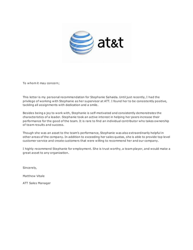 Recommendation Letter | DOCX