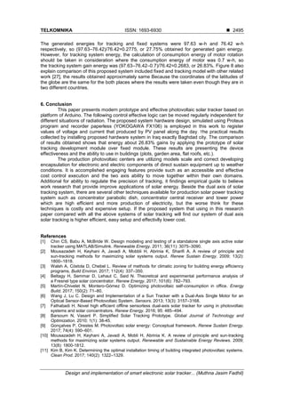 Design and implementation of smart electronic solar tracker based on Arduino | PDF