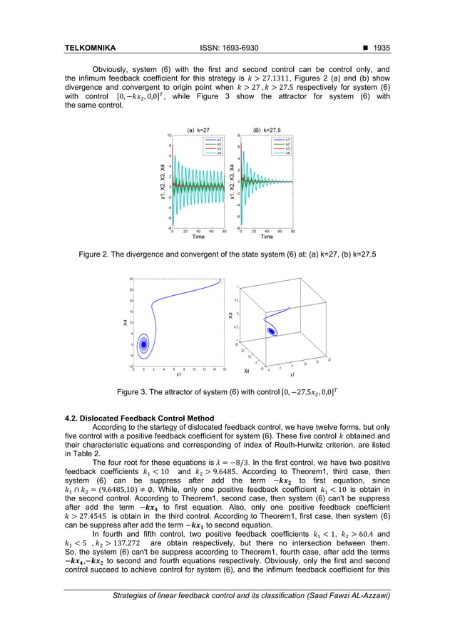 Strategies of linear feedback control and its classification | PDF
