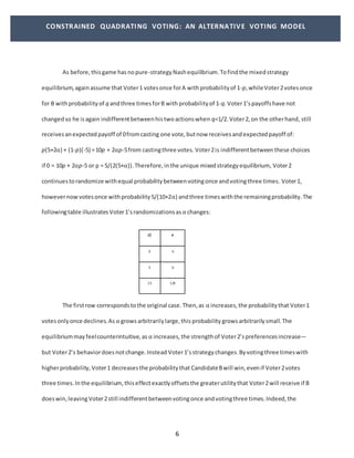 Quadratic Voting - Economic Game Theory | PDF