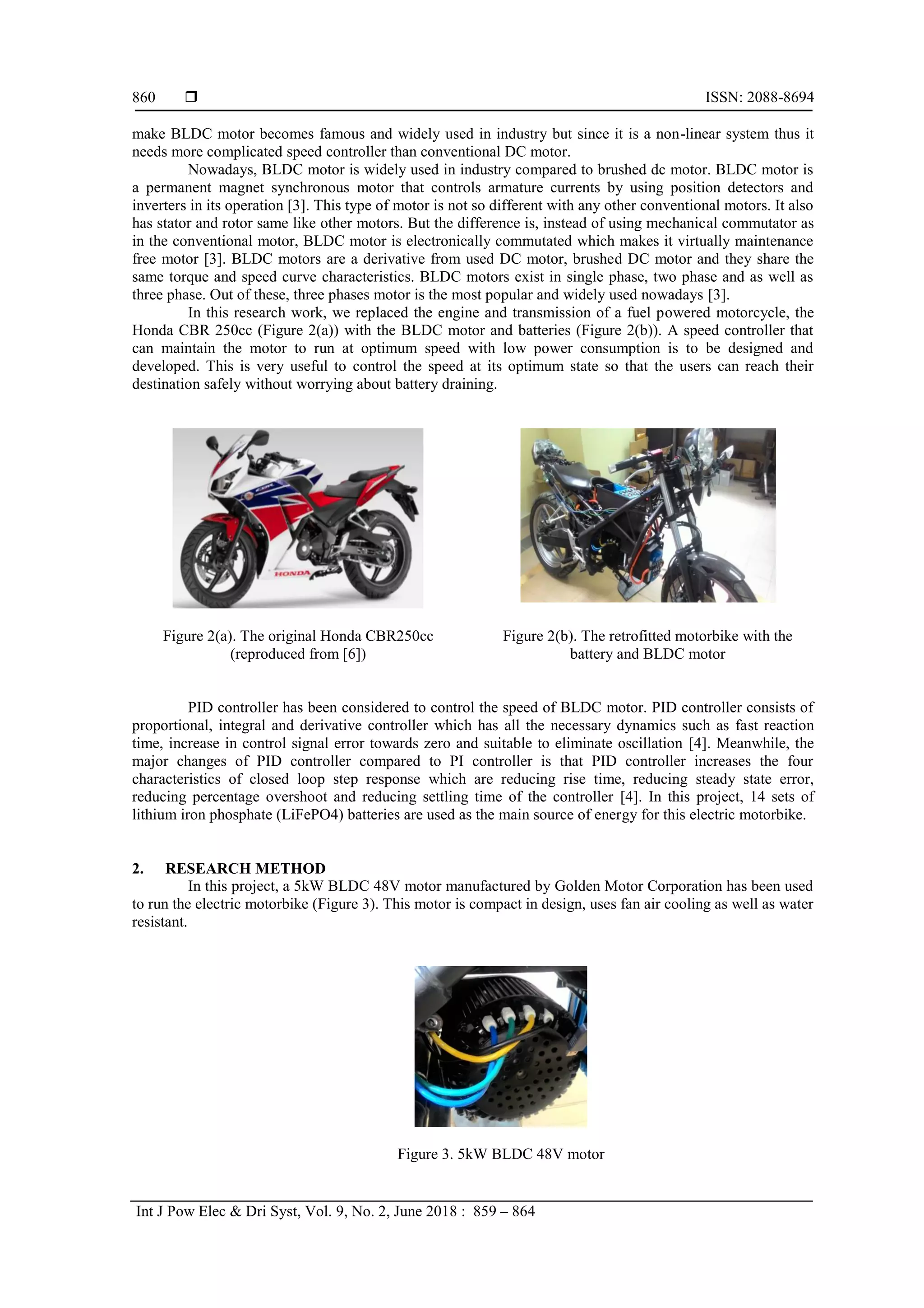 Brushless DC Motor Speed Controller for Electric Motorbike | PDF