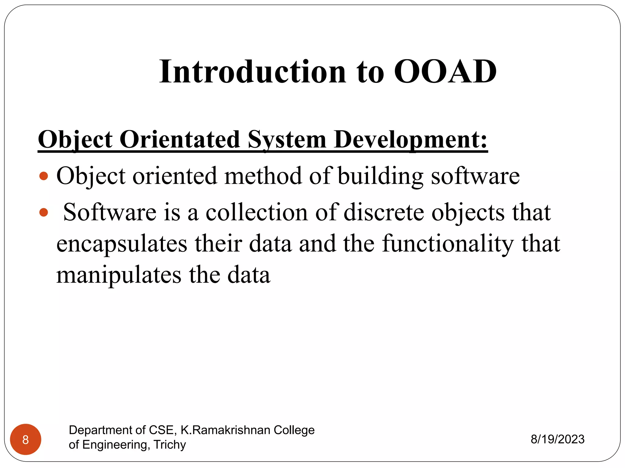 421215833-UNIT-1-OOAD-ppt.ppt | Programming Languages | Computing