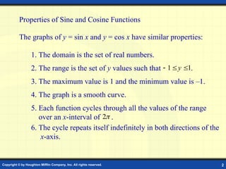 Phase shift and amplitude of trigonometric functions | PPT