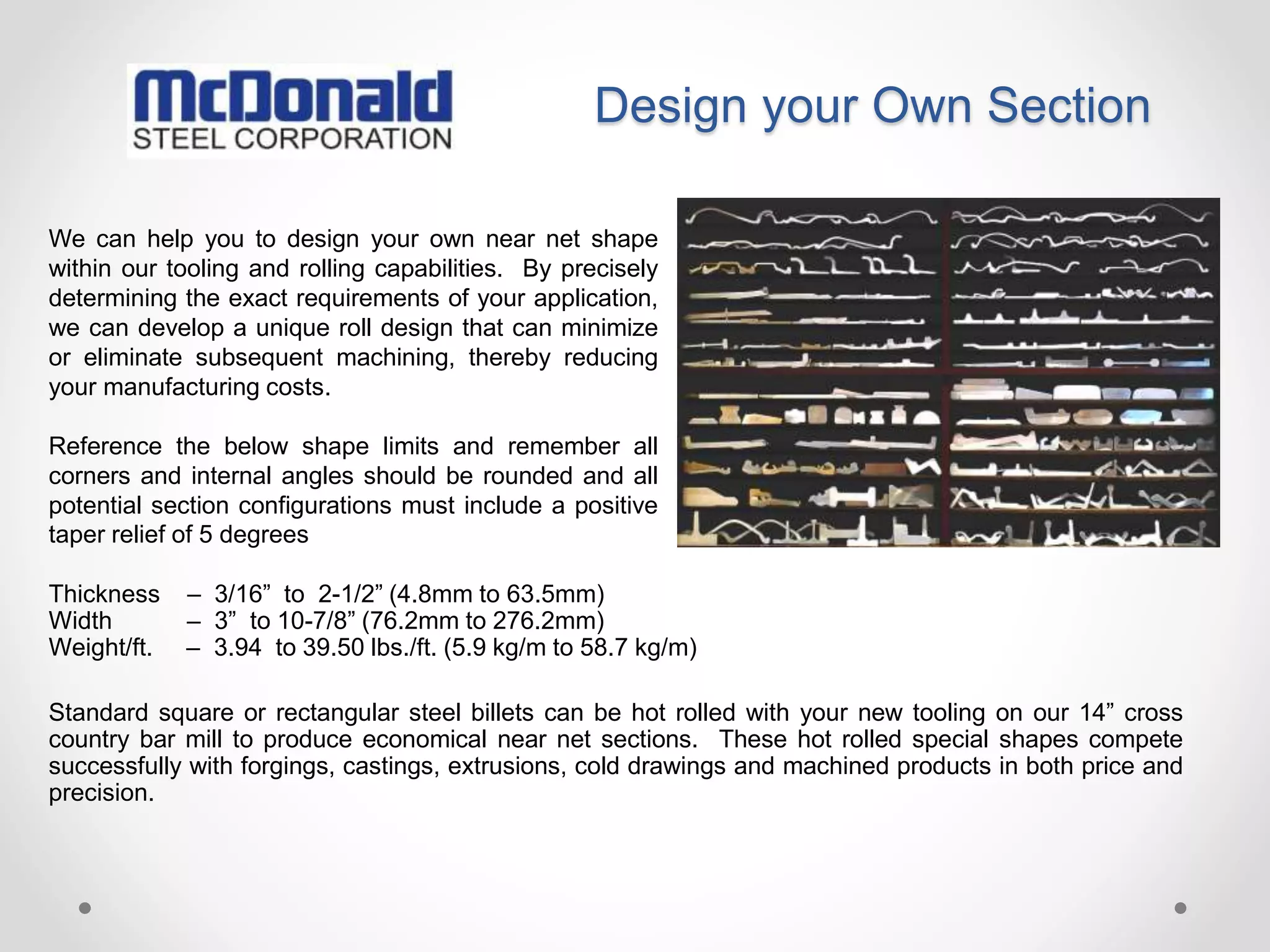 McDonald Steel Presentation | PPTX