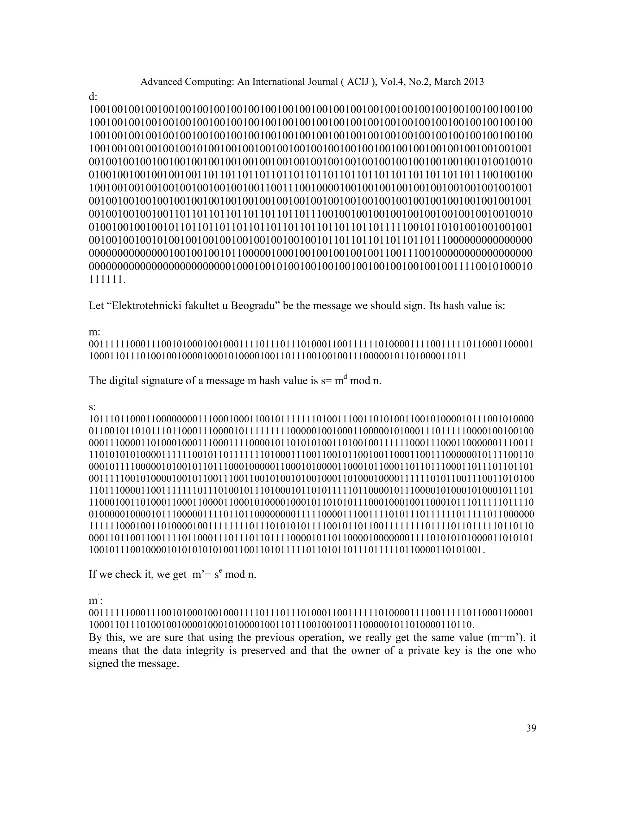 RSA SIGNATURE: BEHIND THE SCENES | PDF