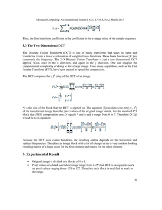 Scaling Transform Methods For Compressing a 2D Graphical image | PDF