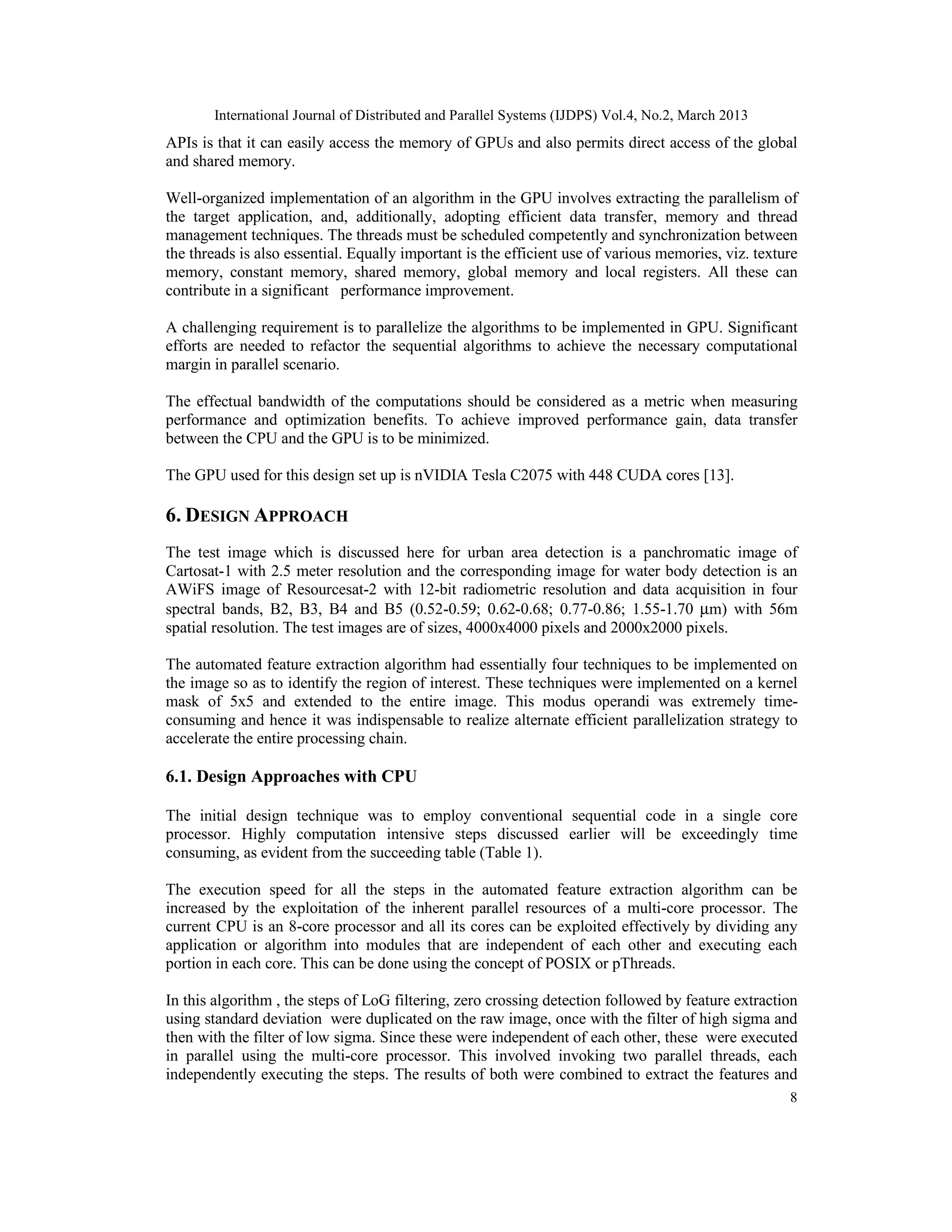 Gpu Accelerated Automated Feature Extraction From Satellite Images Pdf