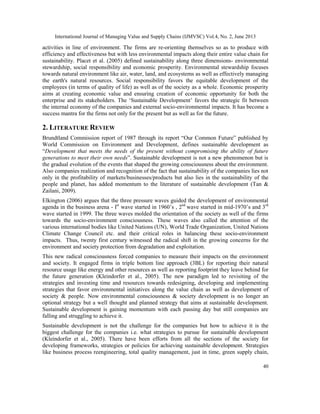 ACHIEVING SUSTAINABLE DEVELOPMENT THROUGH VALUE CHAIN | PDF