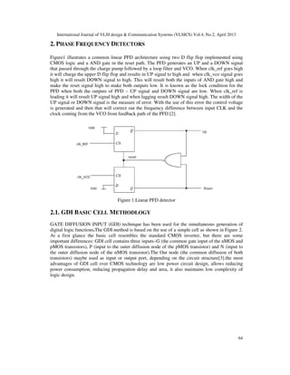 THE DESIGN OF A LOW POWER FLOATING GATE BASED PHASE FREQUENCY DETECTOR AND CHARGE PUMP ...