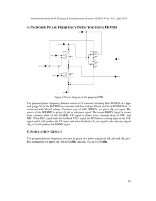 THE DESIGN OF A LOW POWER FLOATING GATE BASED PHASE FREQUENCY DETECTOR AND CHARGE PUMP ...