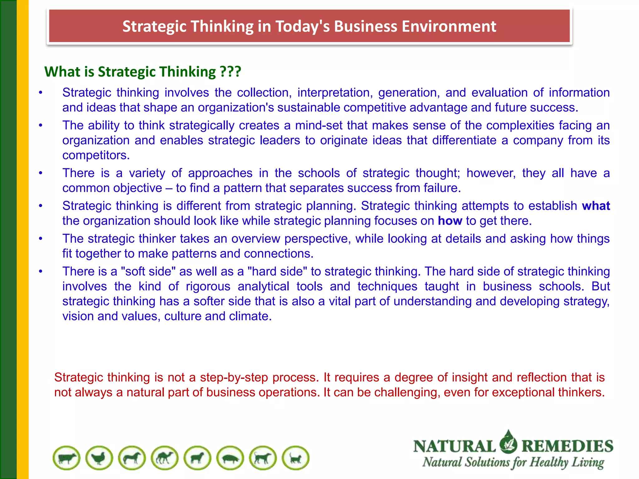 strategic thinking | PPTX