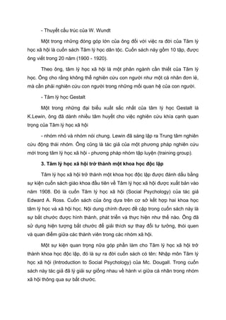 GIÁO TRÌNH TÂM LÝ HỌC XÃ HỘI | PDF