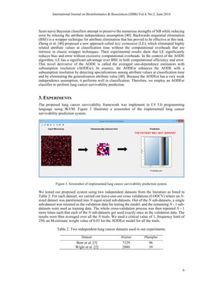 Gene Expression Mining for Predicting Survivability of Patients in Earlystages of Lung Cancer | PDF