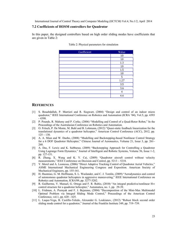 Robust Second Order Sliding Mode Control for A Quadrotor Considering Motor Dynamics | PDF