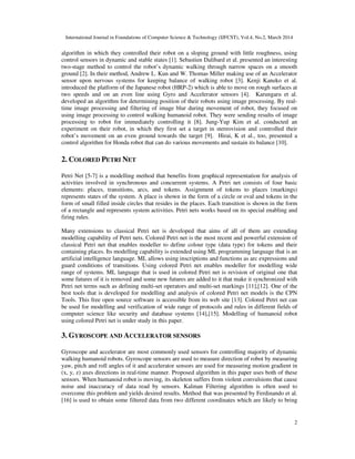 Modelling of Walking Humanoid Robot With Capability of Floor Detection and Dynamic Balancing ...