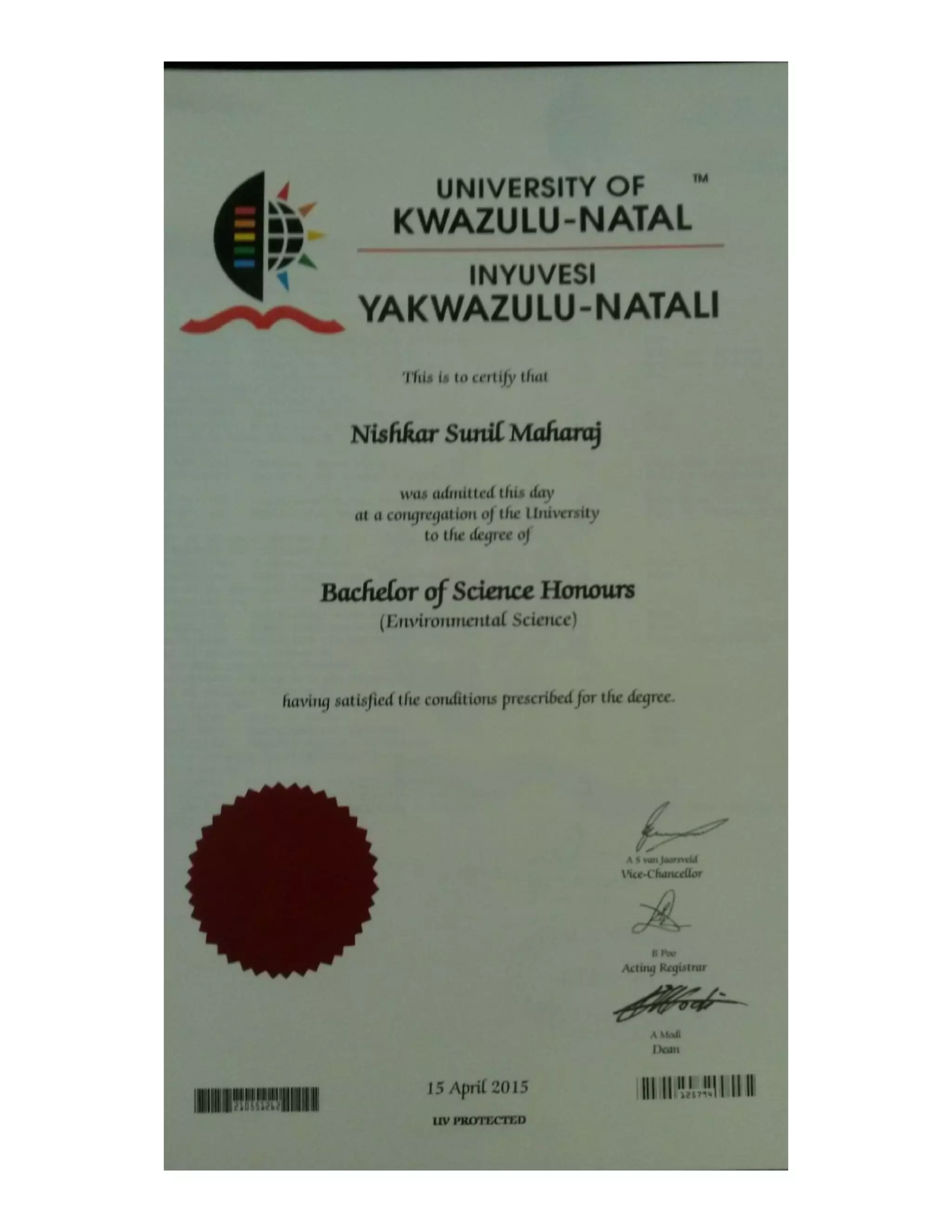 Proof of Degree | PDF