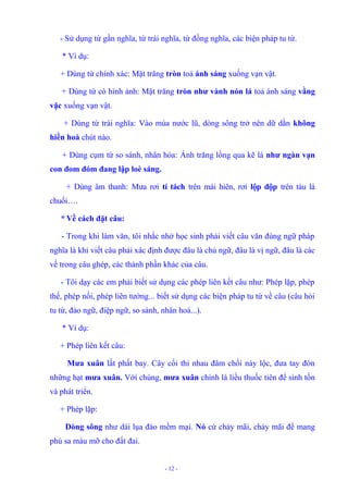 SKKN Một số biện pháp rèn kĩ năng viết văn tả cảnh cho học sinh lớp 5 | PDF