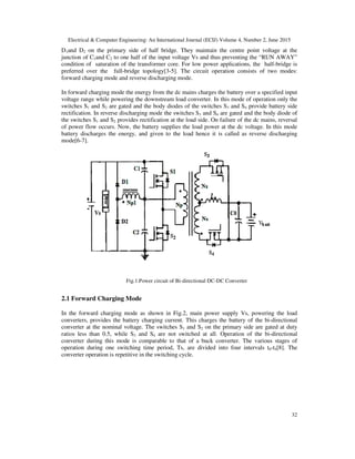 SIMULATION OF A BI-DIRECTIONAL DC-DC CONVERTER FOR PV APPLICATIONS | PDF