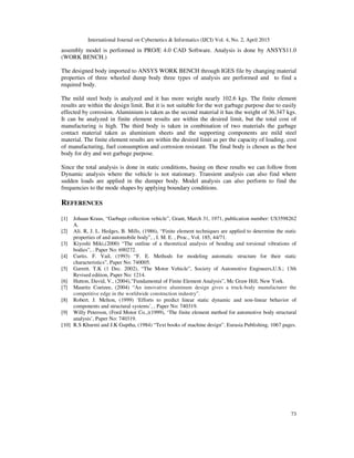 D ESIGN AND A NALYSIS OF D UMP B ODY ON T HREE W HEELED A UTO V EHICLE | PDF